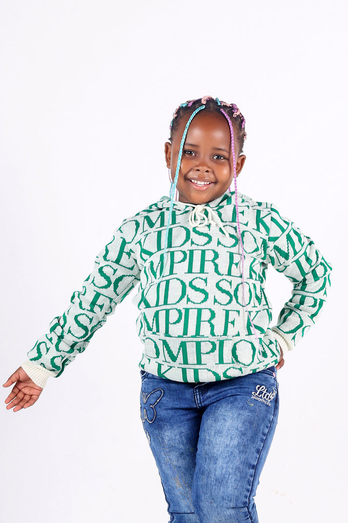 Sompire Kids Print Knit Hoodie | Sompire Kids - Trendy Kids Clothing ...